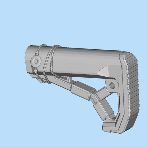 🗿 674 CCL Tactical Rifle Modified Stock (CoreCP) - 158-3D Printed Model ...
