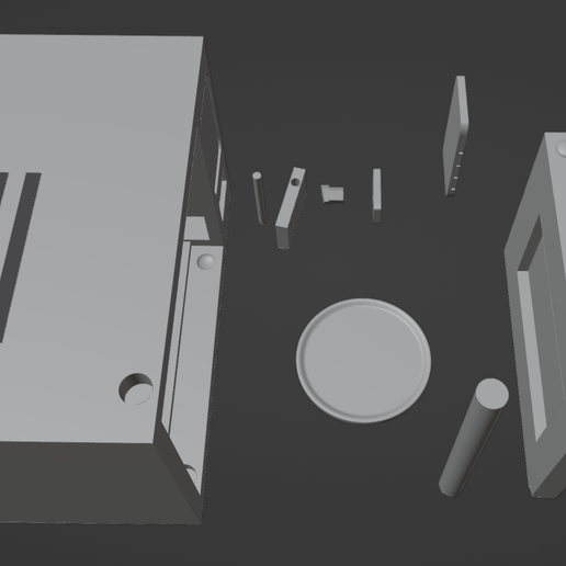 STL file Mini Microwave (Working Button!) 🌐 ・Design to download and 3D ...