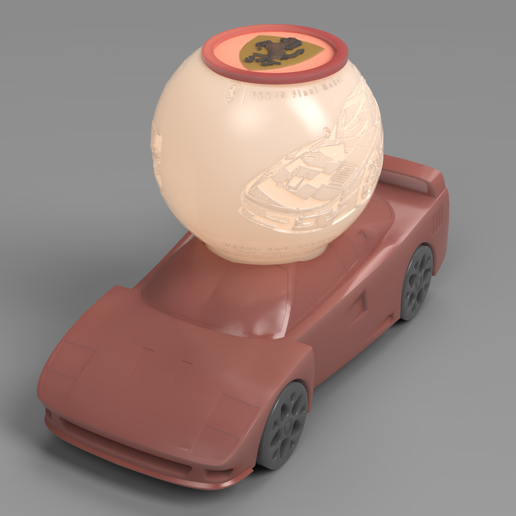 STL file Ferrari F40 E27 lamp Lithophane 🔦 ・3D printing idea to ...