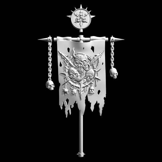 🛰 Chaos banner of decay 2・ 3D File for 3D printing・Cults