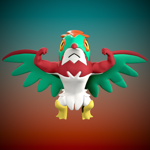 🐉 Hawlucha Pokémon・ STL File for 3D printing・Cults