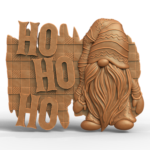 📁 3D Model STL File for CNC Router Laser & 3D Printer 4065 Santa Claus ...
