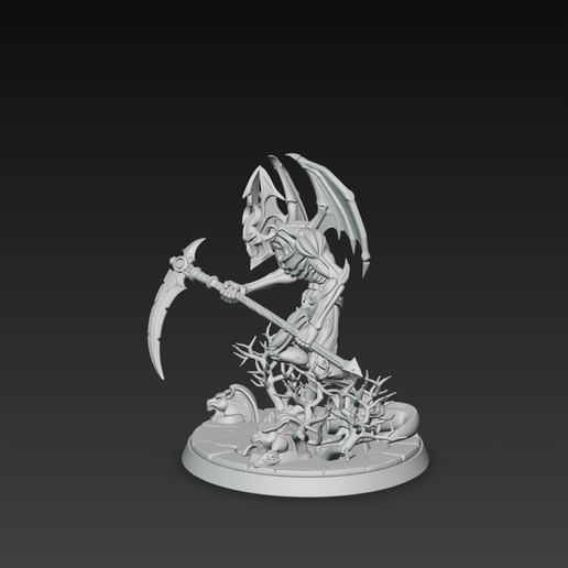 🎲 Gothic Imp with Scythe - Dark Fantasy STL Figure・ STL File for 3D ...