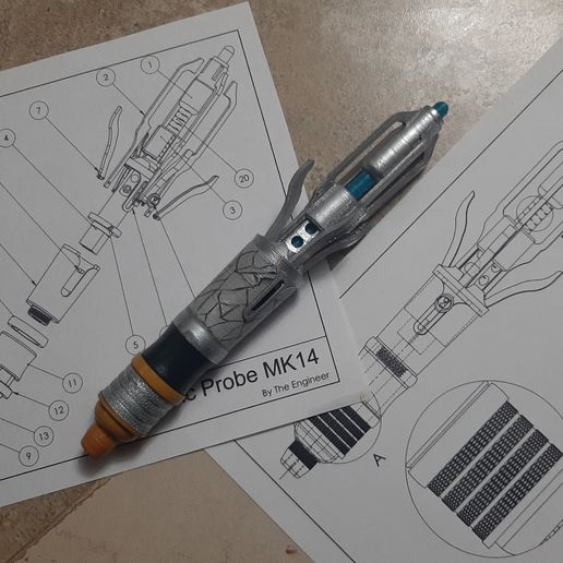 🪛 Sonic Screwdriver 14th Doctor・ STL File for 3D printing・Cults
