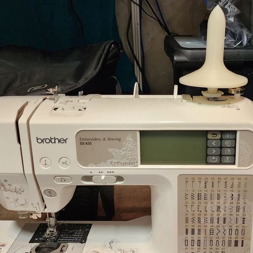 🪡 Brother SE 425 sewing machine large thread spool adapter・ STL File ...