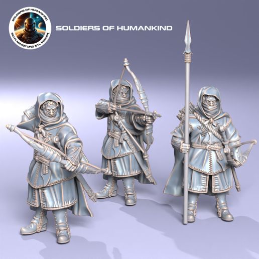 🎲 Human Rangers・ 3D File for 3D printing・Cults