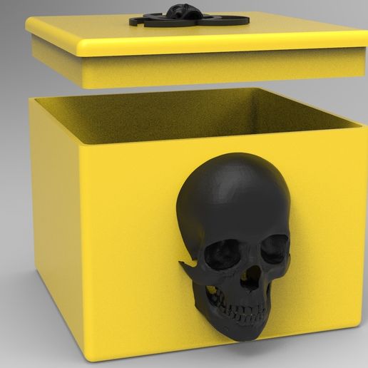 Free STL file Box Skull 📦 ・Object to download and to 3D print・Cults