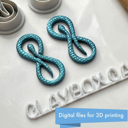 3D file Infinity snake polymer clay cutter - ten sizes ♾️ ・3D printable ...
