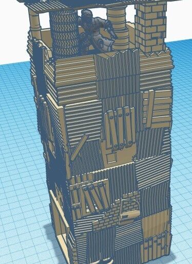 🎲 Shanty dice tower/watch tower・Free 3D File for ・Cults