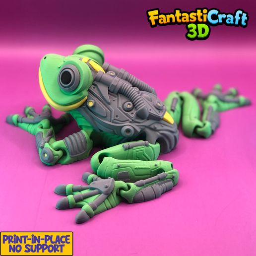 🐸 FantastiCraft3D - Robo Frog Flexi model for FDM 3d printing・ 3D File ...