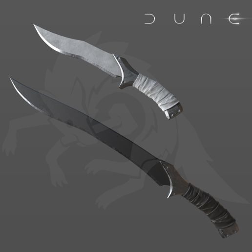 🗡️ Dune 2 Combat Daggers of Feyd-Rautha Harkonnen 3D model for cosplay ...
