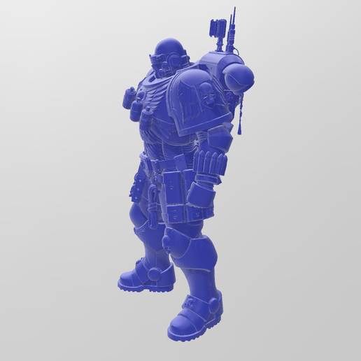 🩸 Vanguard Ultramarine Relic Secundus_8・ 3D File for 3D printing・Cults