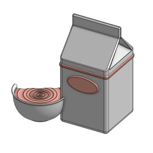 STL file Strawberry Milk Fridge Magnet 🍓 ・3D print object to download・Cults