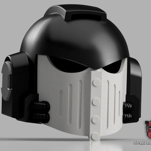 🛰 Space Marine 1 MK3 Damned Inquisition Helmet 1:1 Cosplay Replica・ OBJ ...