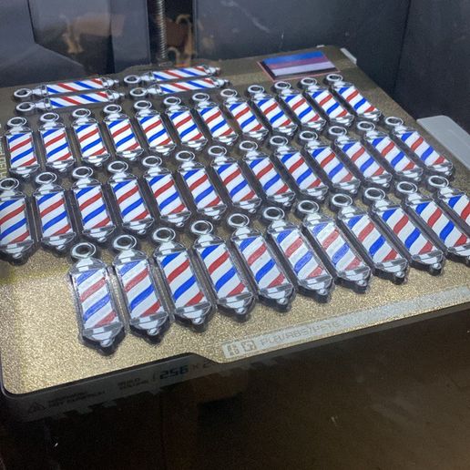 💈 Barber Pole Light Keychain・ OBJ File for 3D printing・Cults