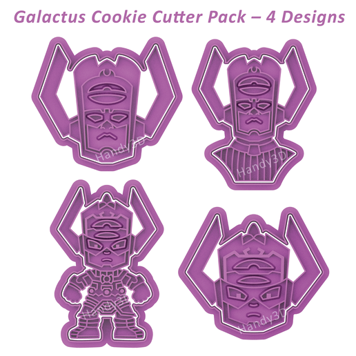 🍪 Galactus Cookie Cutter Pack - 4 Unique Designs (Chibi and Comic ...