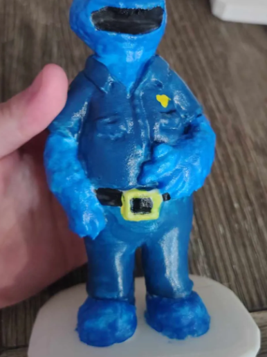 STL file Cookie Monster Officer 🍪 ・Model to download and 3D print・Cults