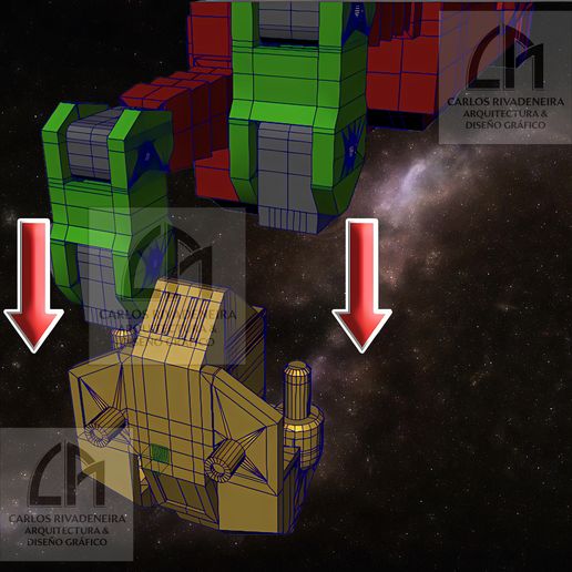 🤖 Gundam Backpack + Blitzgreymon cannons・ STL File for 3D printing・Cults