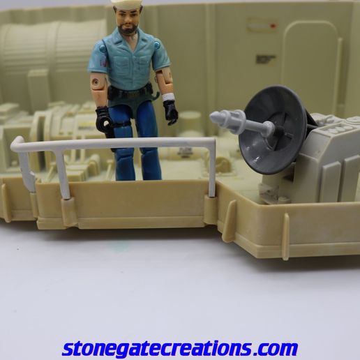 🎛️ GI Joe 1985 USS Flagg Missile Control Antenna・ STL File for 3D ...