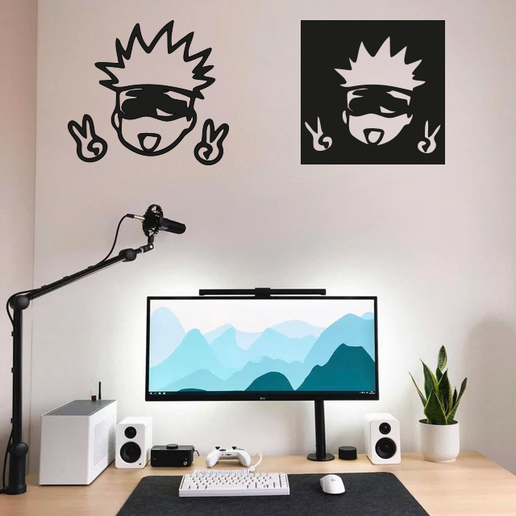 STL file Gojo jujutsu kaisen 2d design 🏢 ・3D print model to download・Cults