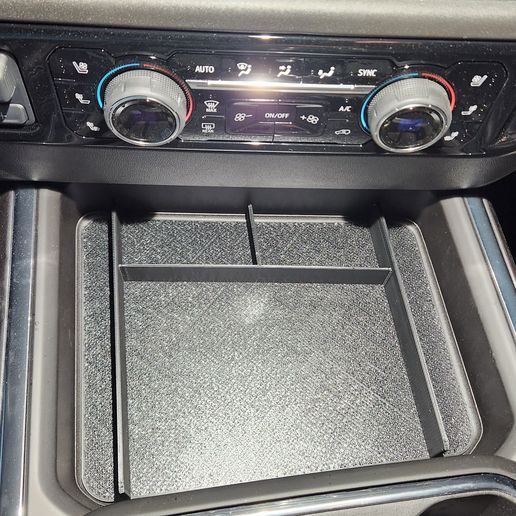 👽 Center Console Organizer 2024 Chevy Silverado HD V2・ STL File for 3D ...
