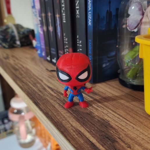 spiderman chibi head