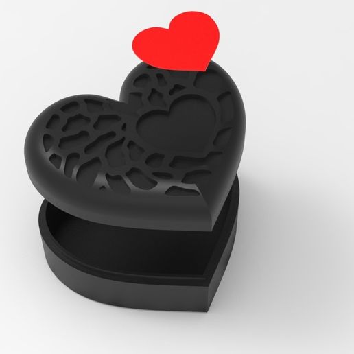 STL file Heart-Shaped Box "Magic Heart" - Gift Idea for Valentine's Day ...