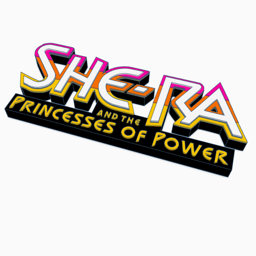 Archivo STL SHE-RA AND THE PRINCESSES OF POWER Logo Display by ...