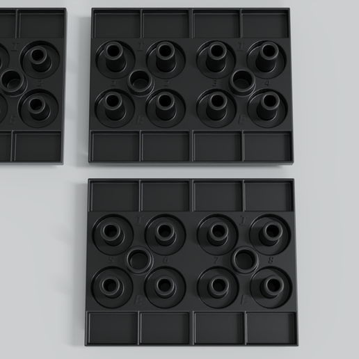 🚆 Valve Train Organizer・Free STL File for 3D printing・Cults