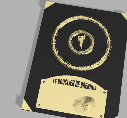 Free STL file Brennus Shield 🛡️ (3MF)・Template to download and 3D print ...