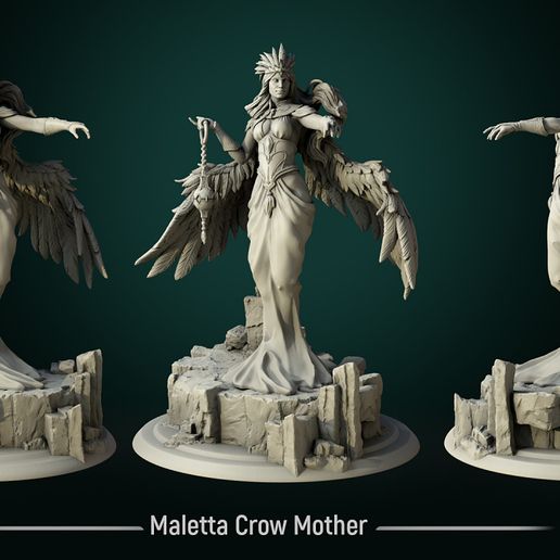 3D file Maletta Crow Mother 75mm and 32mm pre-supported 🐦 ・3D print ...