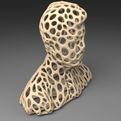 Free STL file The head of Stephen Colbert - Voronoi Style 🗿 ・Object to ...
