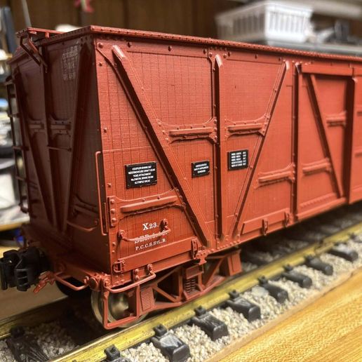 🌆 PRR X-23 boxcar G-scale・ STL File for 3D printing・Cults