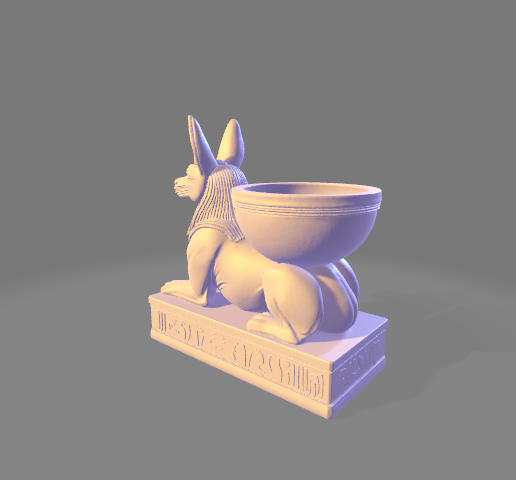 🥣 Anubis Bowl Guardian – Egyptian Mythology Inspired 3D Print・ STL File ...