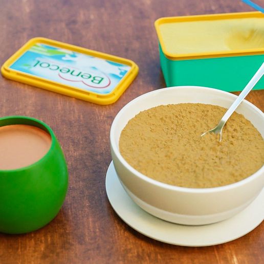 3D file Breakfast Table 3D Model 🧈 ・Model to download and 3D print・Cults