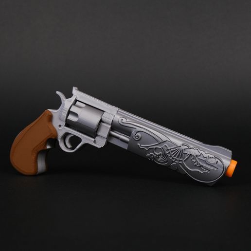 🔫 Team Fortress 2 Ambassador Revolver STL – High-Quality 3D Printable ...