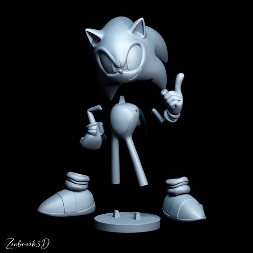 🗿 Sonic 3D PRINTING MODEL STL・ 3D File for 3D printing・Cults
