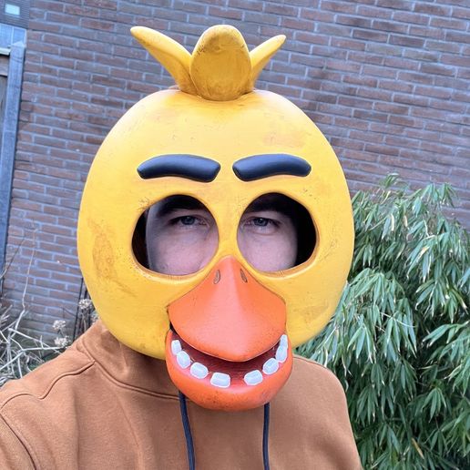 🎃 Chica Mask (FNAF / Five Nights At Freddy’s)・ STL File for 3D printing ...