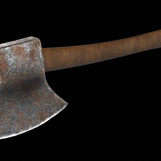 🪓 Rusty Axe 3D Model・ 3D File for 3D printing・Cults