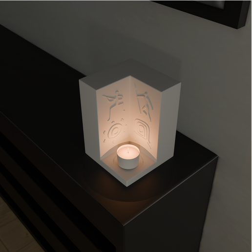 🕯️ CANDLE HOLDER:Stone Age・Free STL File for 3D printing・Cults