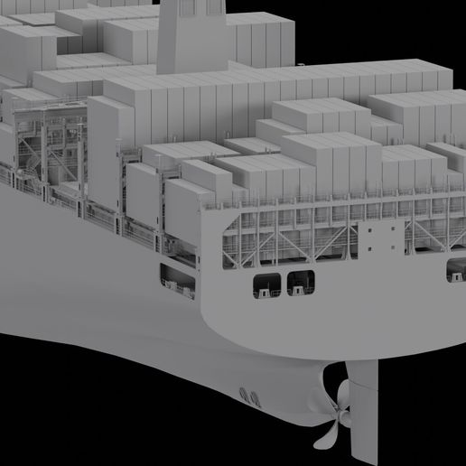 🚢 Container Ship・ STL File for 3D printing・Cults