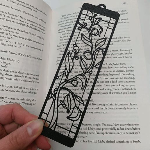 🔖 Stained glass bookmark・ STL File for 3D printing・Cults