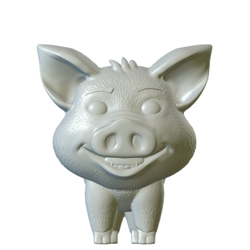 Archivo STL Cerdo Pua, Moana 2 👾 ・Idea de impresión 3D para descargar・Cults