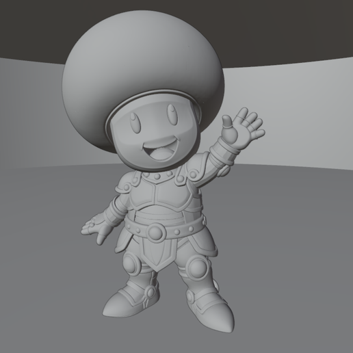 🍄 Toad in Battle Suit・ STL File for 3D printing・Cults