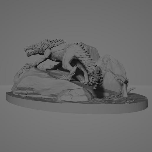 👹 MONSTER HUNTER ODOGARON FIGURE・ STL File for 3D printing・Cults
