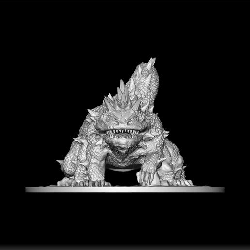 STL file Basilisk Monster - 3D Print Basilisk Creature - Mythical Basilisk Sculpture - Fantasy ...