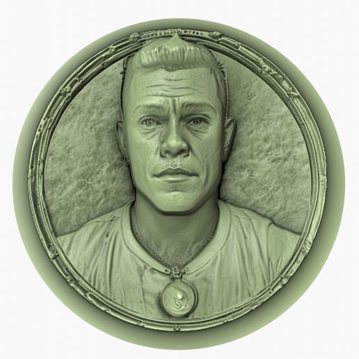 3D file Robbie Williams medallion pendant 🧑‍🎤 ・3D print model to ...