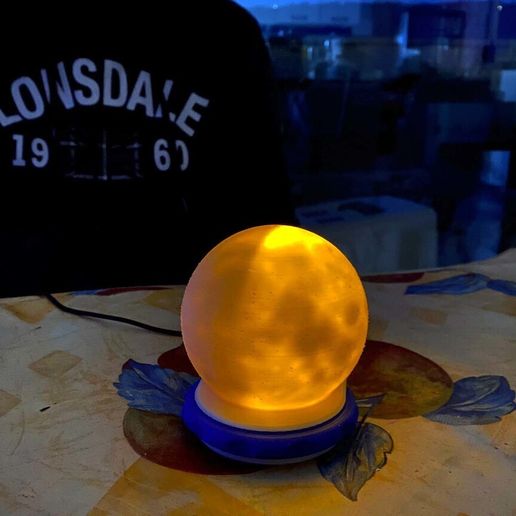 Free STL file Moon Phases Night Lamp 🌙 ・3D printer design to download・Cults