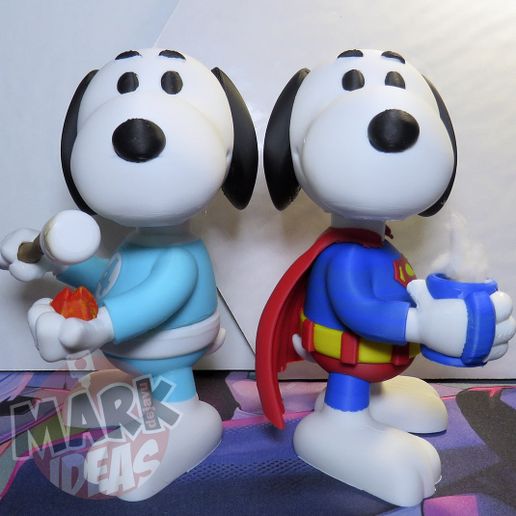 🦸‍♂️ SUPER SNOOPY DC TEAM VS FANTASTIC SNOOPY MARVEL TEAM・ STL File for ...