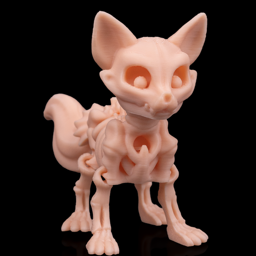 💀 Skeleton Fox・ STL File for 3D printing・Cults